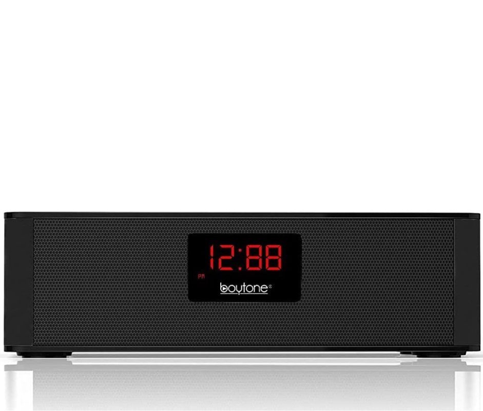 BT-87CR Portable Clock Radio & Wireless Speaker | Boytone