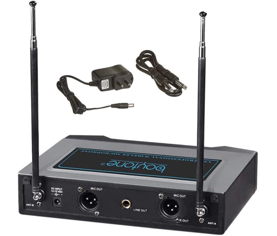 VHF Wireless Microphone and Headset with Receiver | Boytone