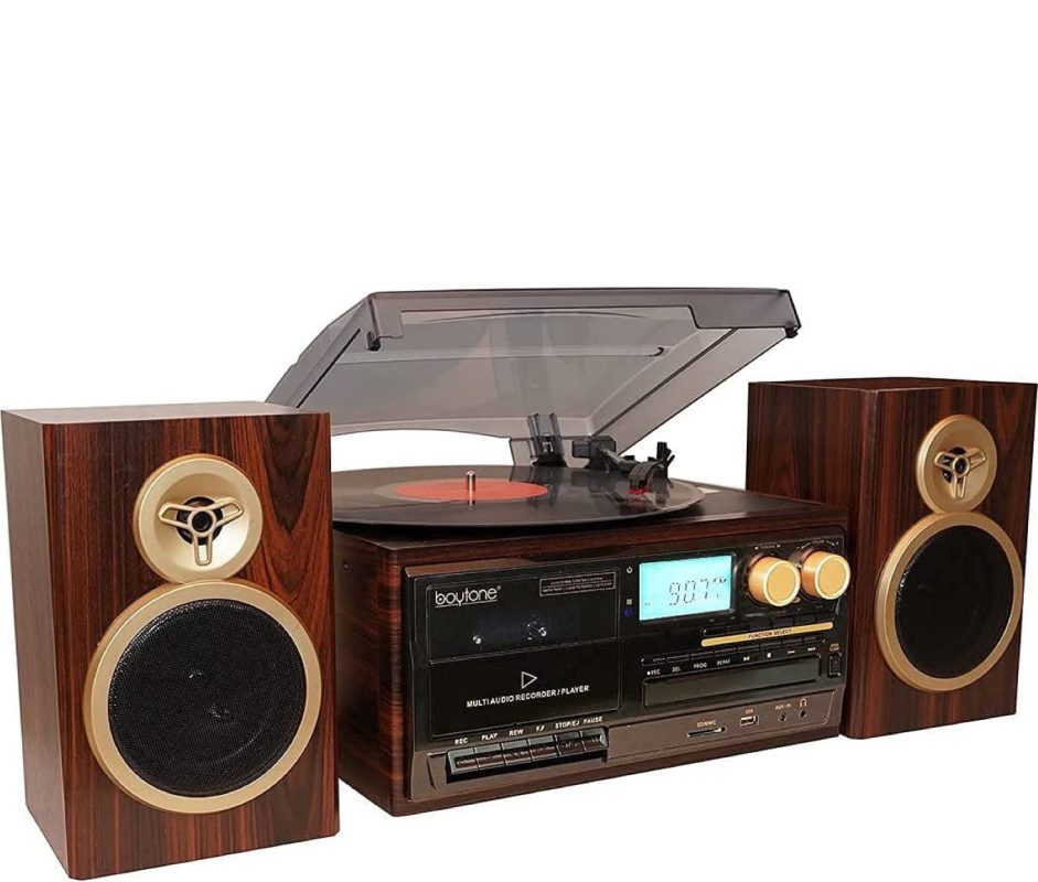 BT-28SPM Mahogany Wireless Connection Turntable System