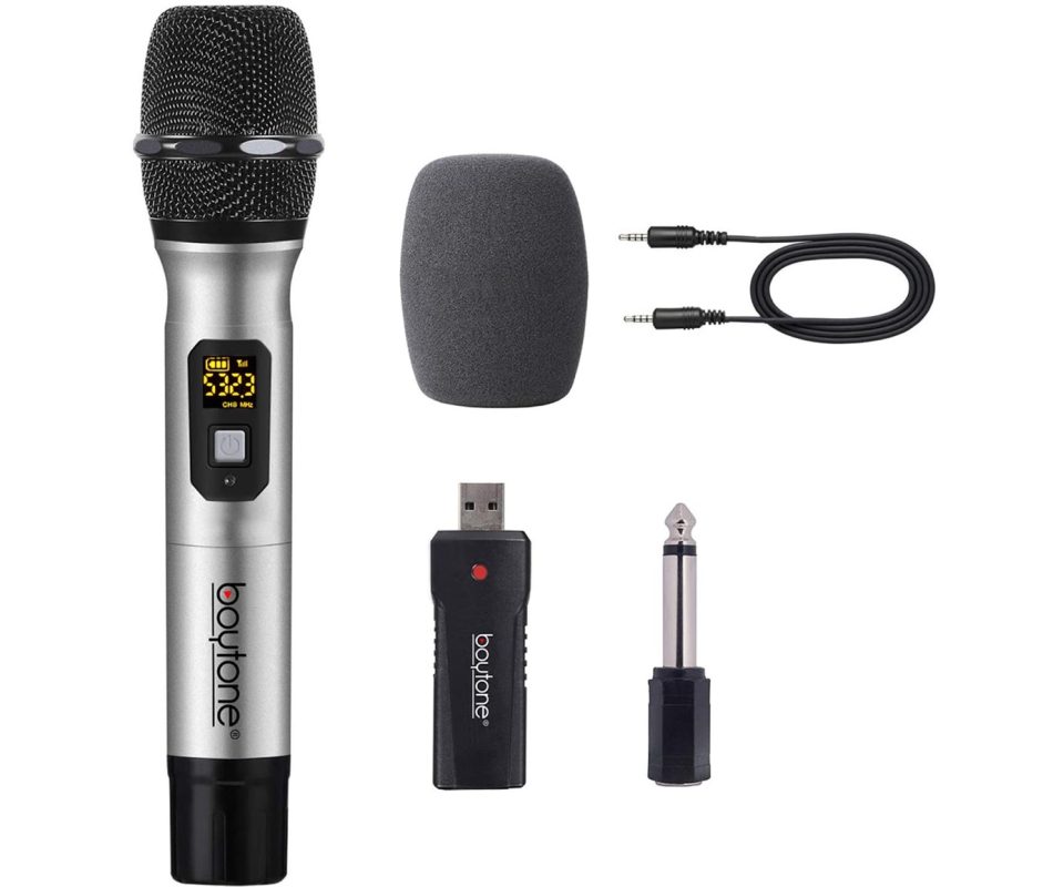 Dynamic UHF Wireless Metal Microphone 20-Channels | Boytone