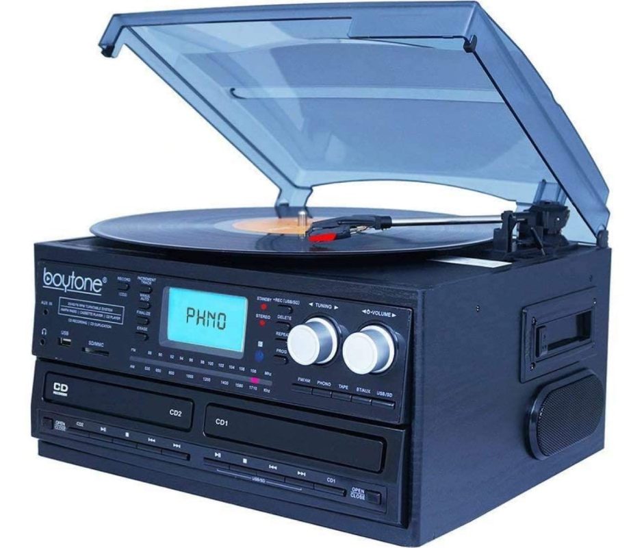 BT-29B Boytone Dual CD Player Recorder Home Turntable System
