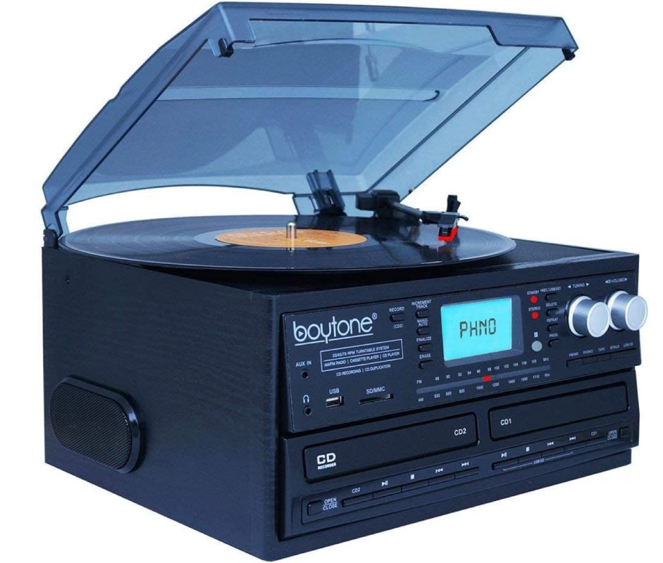 BT-29B Boytone Dual CD Player Recorder Home Turntable System